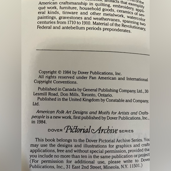 Dover Book | Office | Dover Pictorial Archive Ser American Folk Art ...